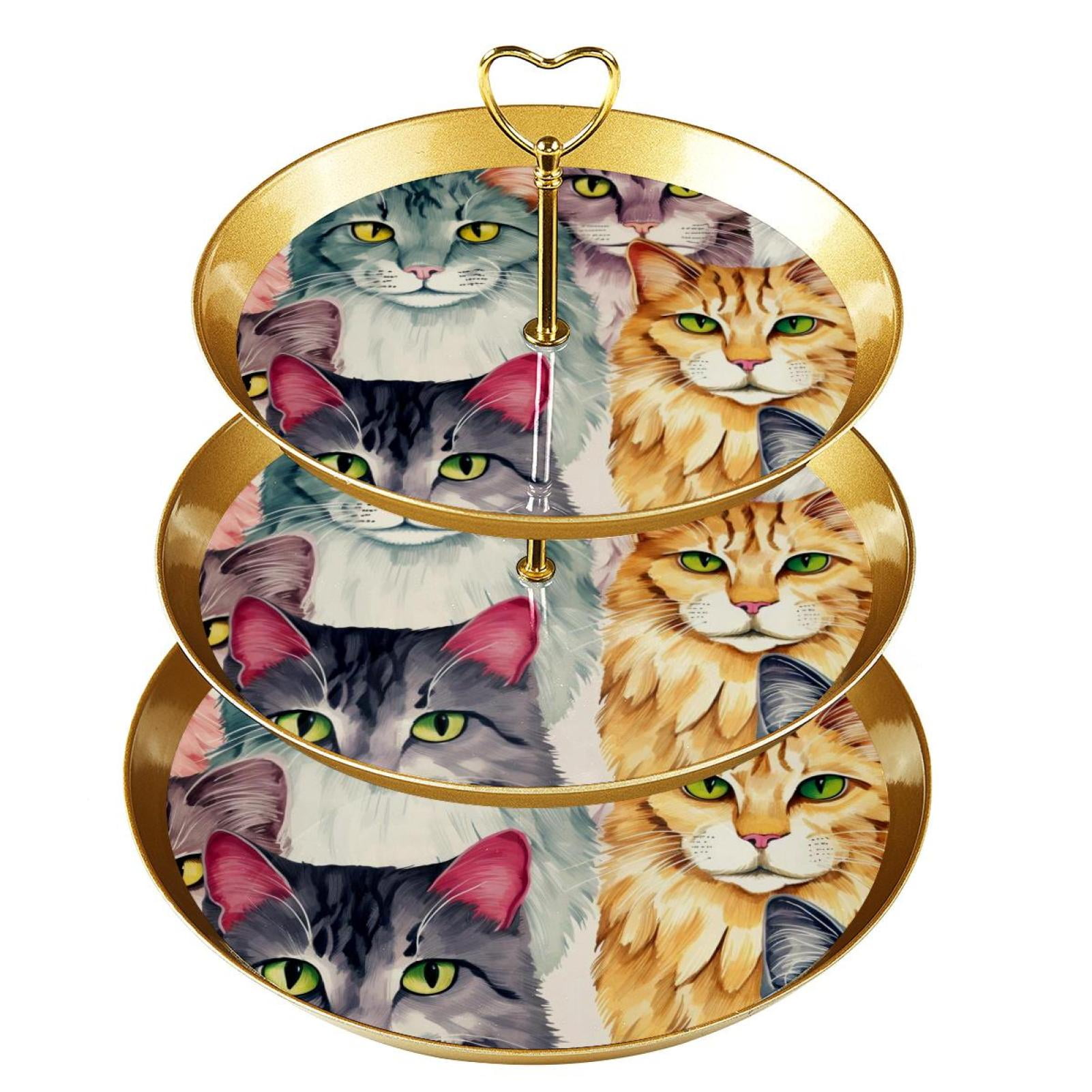 Cat Plastic Discs Hanging Organizer for Dessert Table | Iron Pillars ...