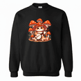 Cat Playing Banjo Mushroom Forest Whimsical Cute Art Sweatshirt up to ...