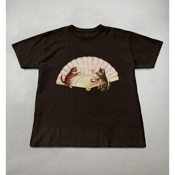 Cat Playing T-Shirt, Unisex Cotton Shirts, Cute Shirts, Gifts for cat ...