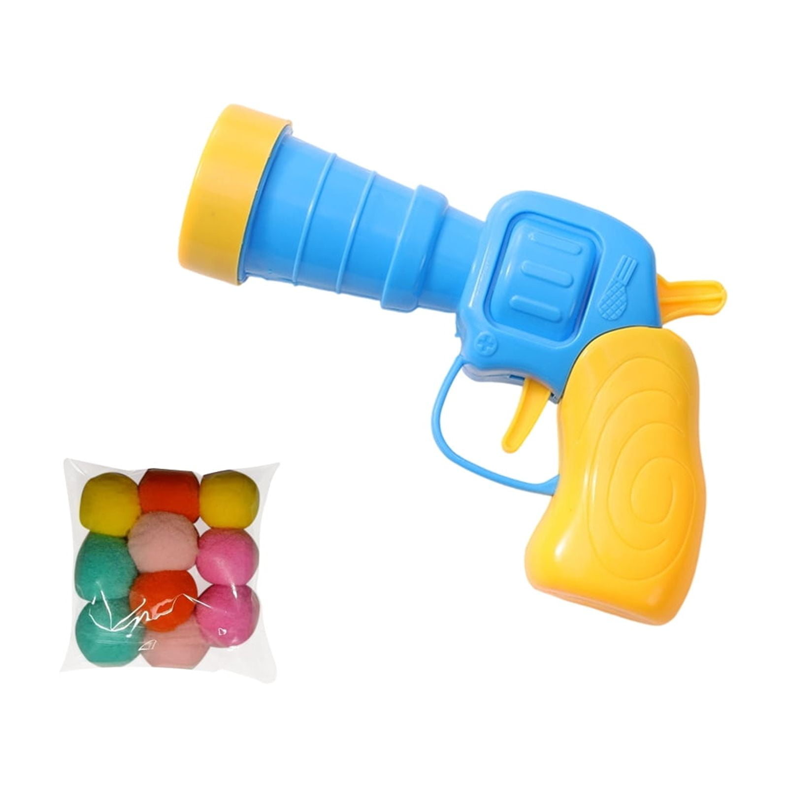 Cat Plush Ball Launcher Gun - 1 Launcher With 10 Quiet Plush Balls For ...