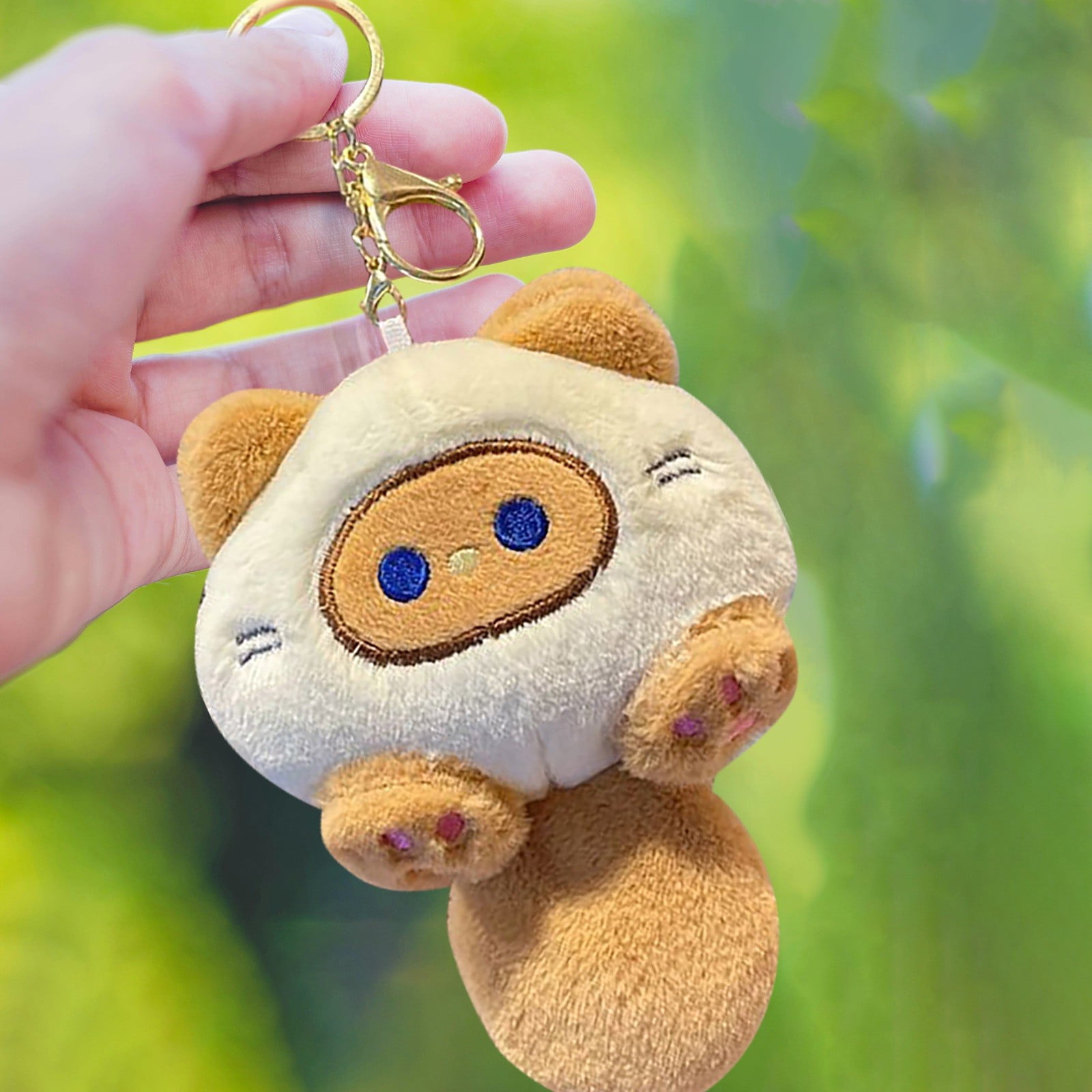 Cat Plush Keychain - Cute Cat Keychain, Key Charm | Cute Plush Pendant ...