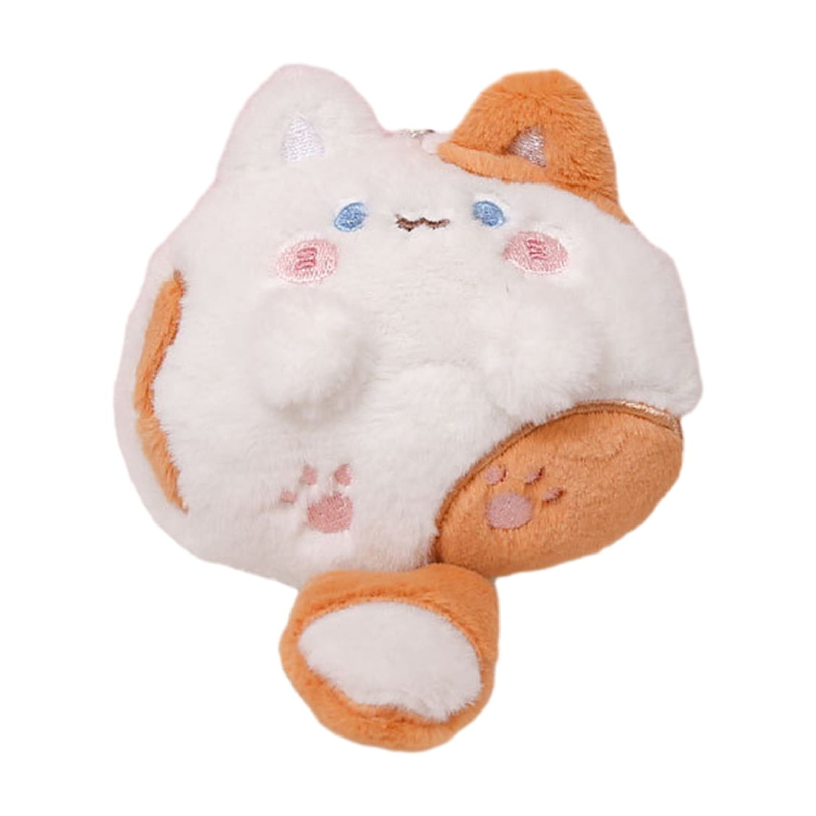 Cat Plush Pendant Cute Fat Body Anime Kitten Plushies Decorative Soft ...