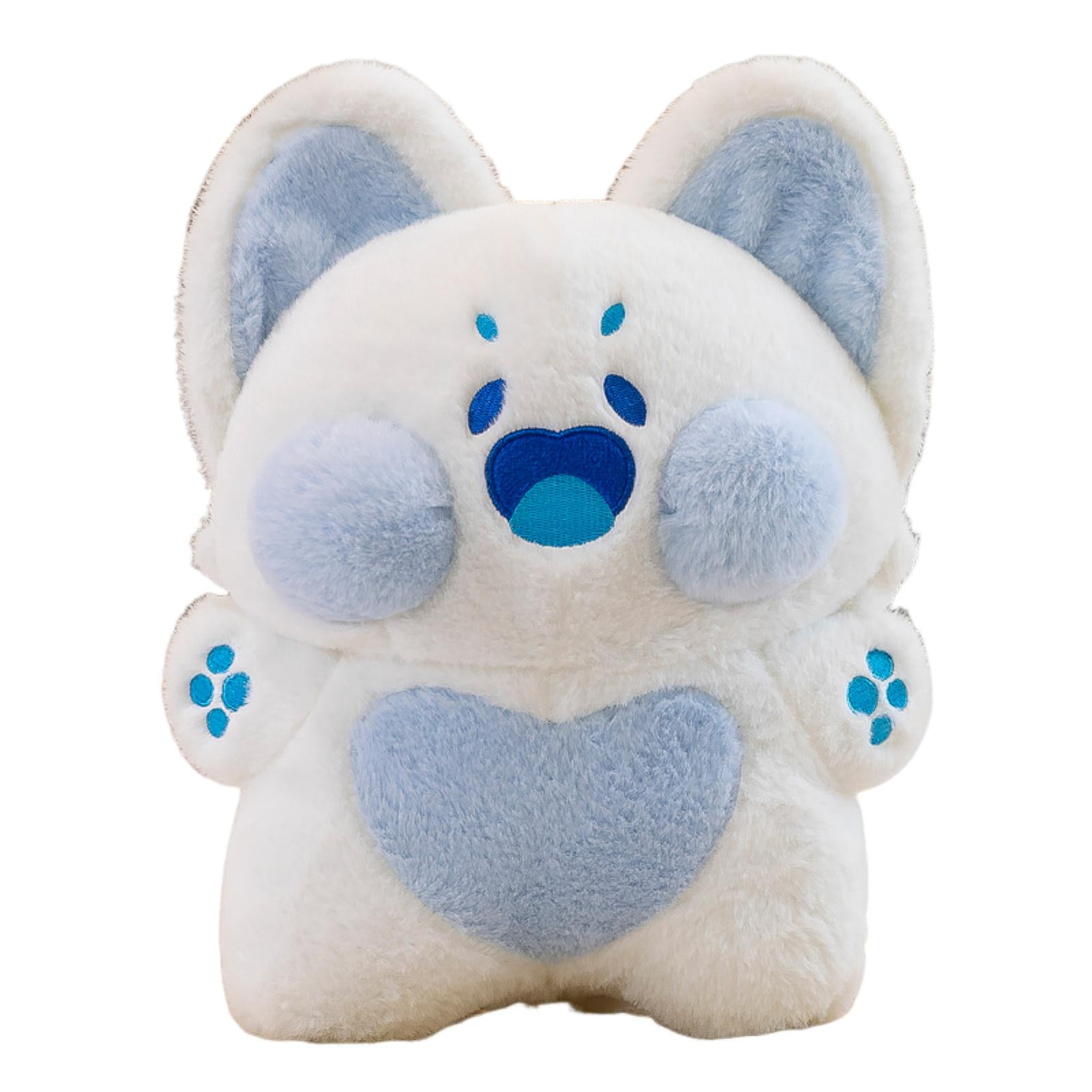 Cat Plush Toy Cute Smiling Kitten Lovely Cartoon Doll Fluffy Hugging ...