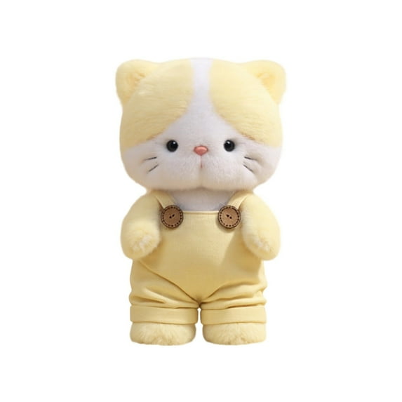 Cat Plushie,12" Cute Cat Weighted Stuffed Animals,Yellow Soft Small ...