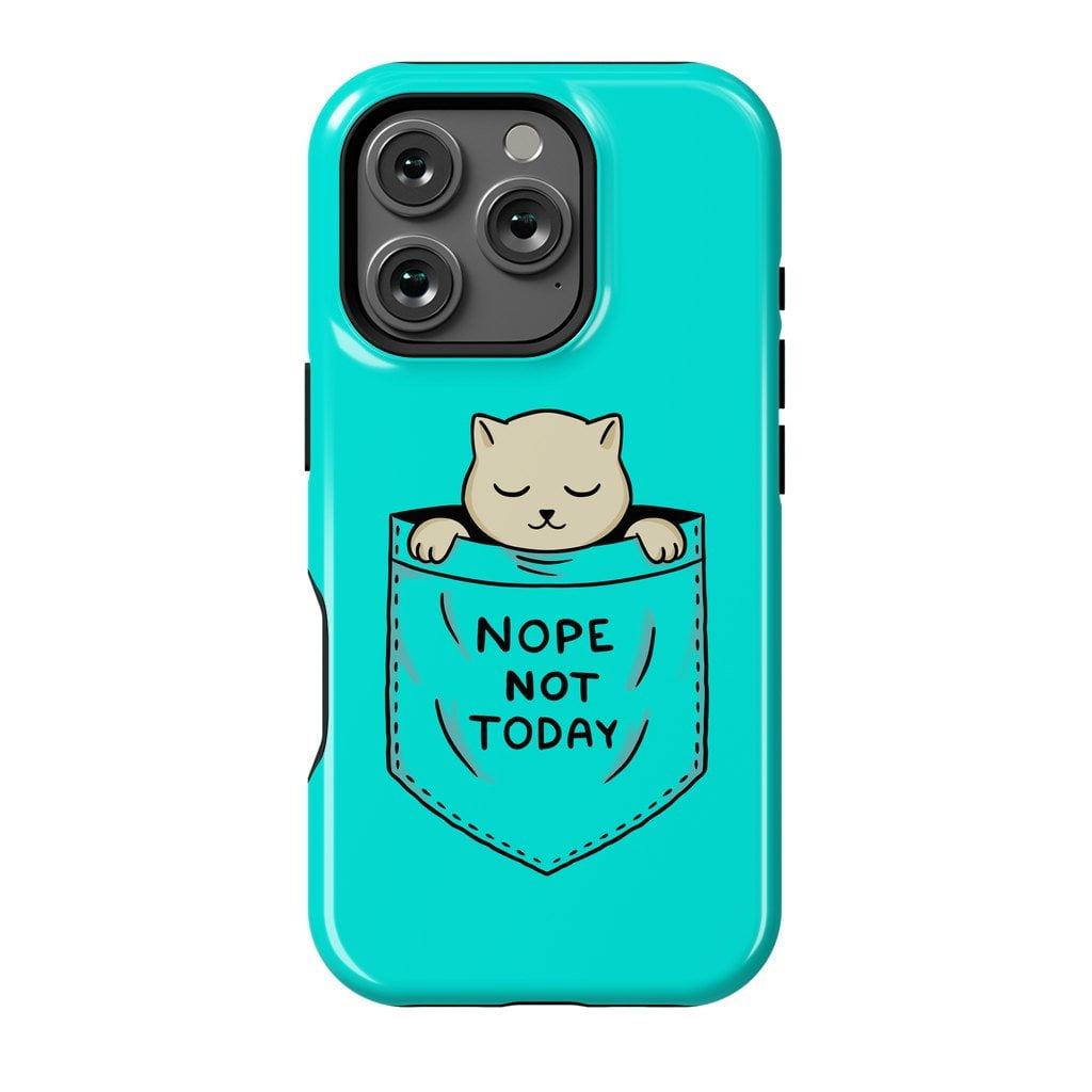 Cat Pocket Cute Funny Cartoon Illustration Phone Case with iPhone 11 to ...