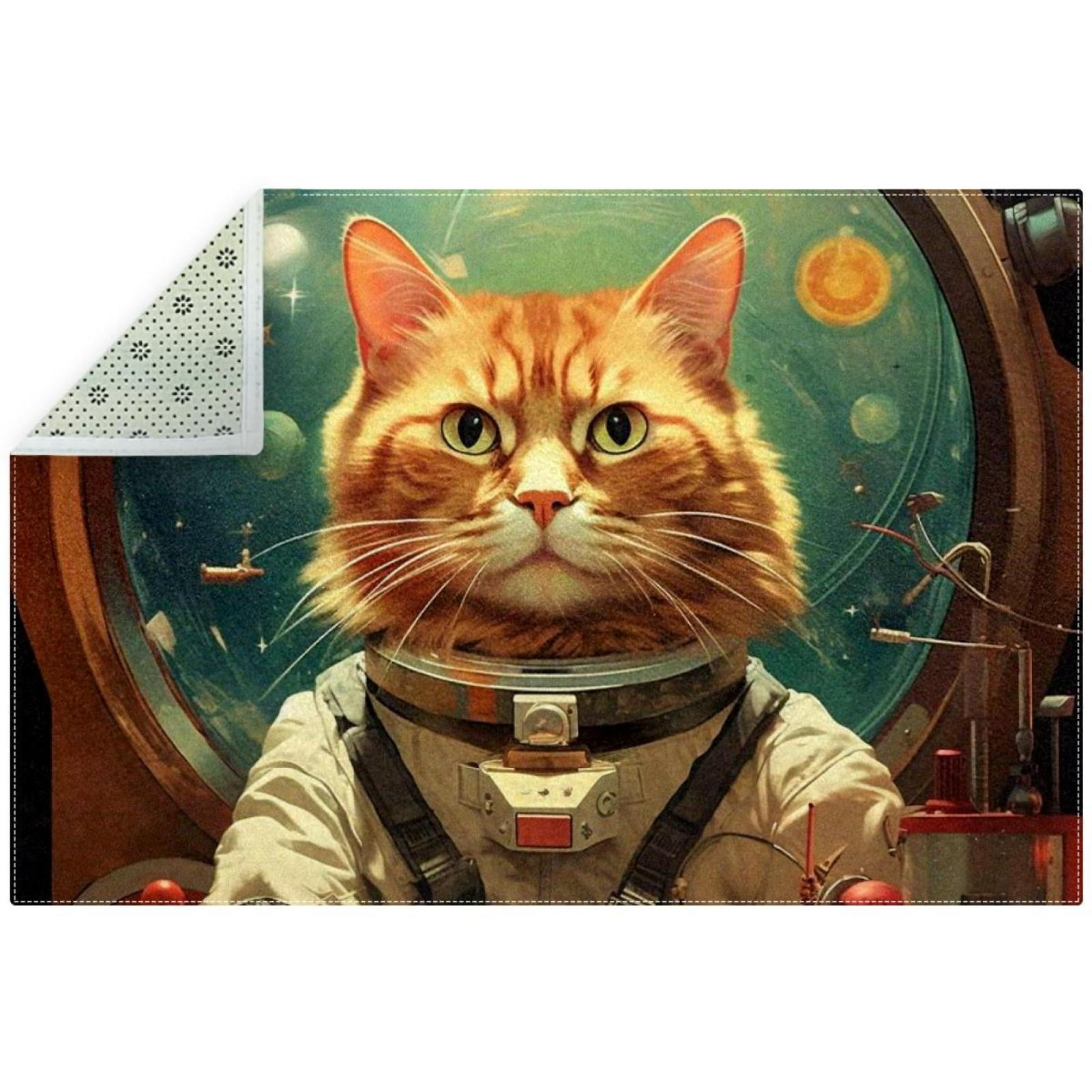 Cat Polyester Office Mat - Right-Angle Floor Protector for Comfort and ...