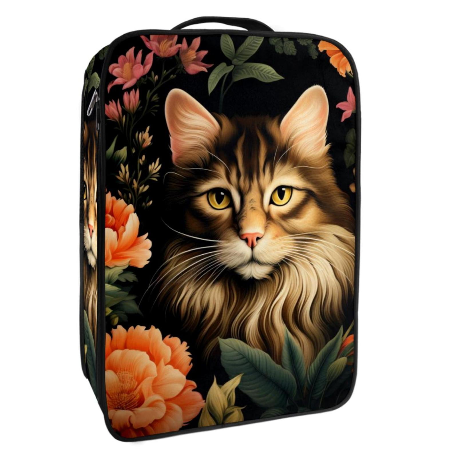 Cat Polyester Shoe Boxes Organizer for Neat and Tidy Storage, 23x31cm ...