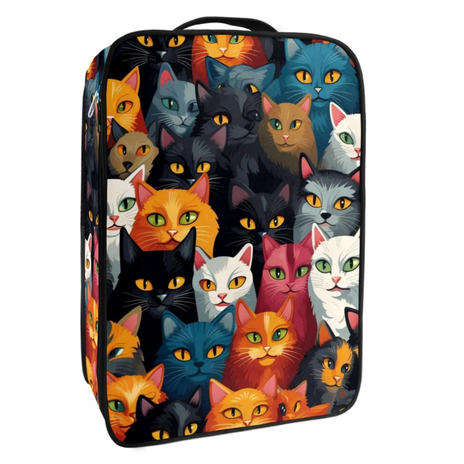 Cat Polyester Shoe Boxes Storage Organizer Containers, 23x31cm/9x12in ...