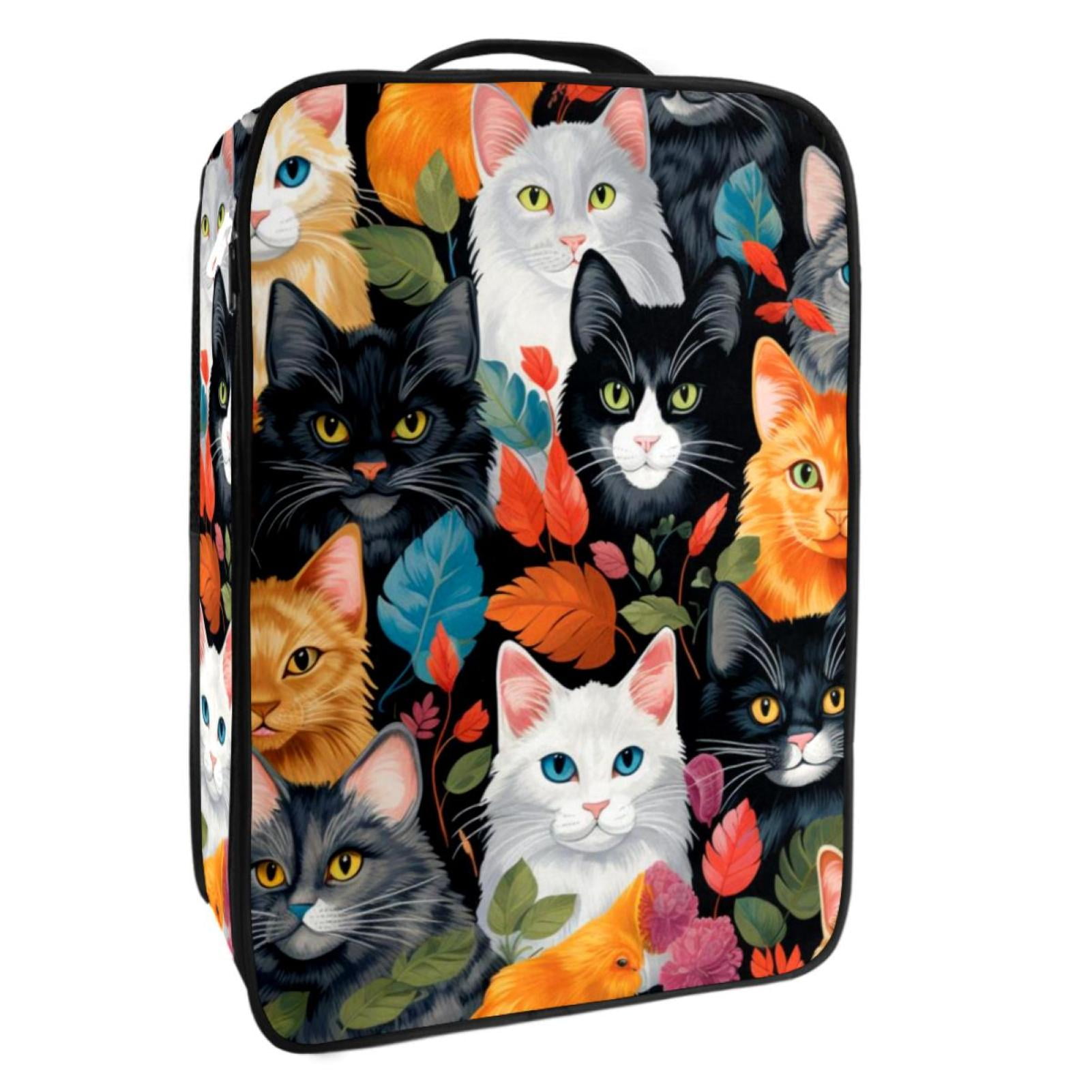 Cat Polyester Shoe Organizer Box 23x31cm 9x12in | Closet Storage ...