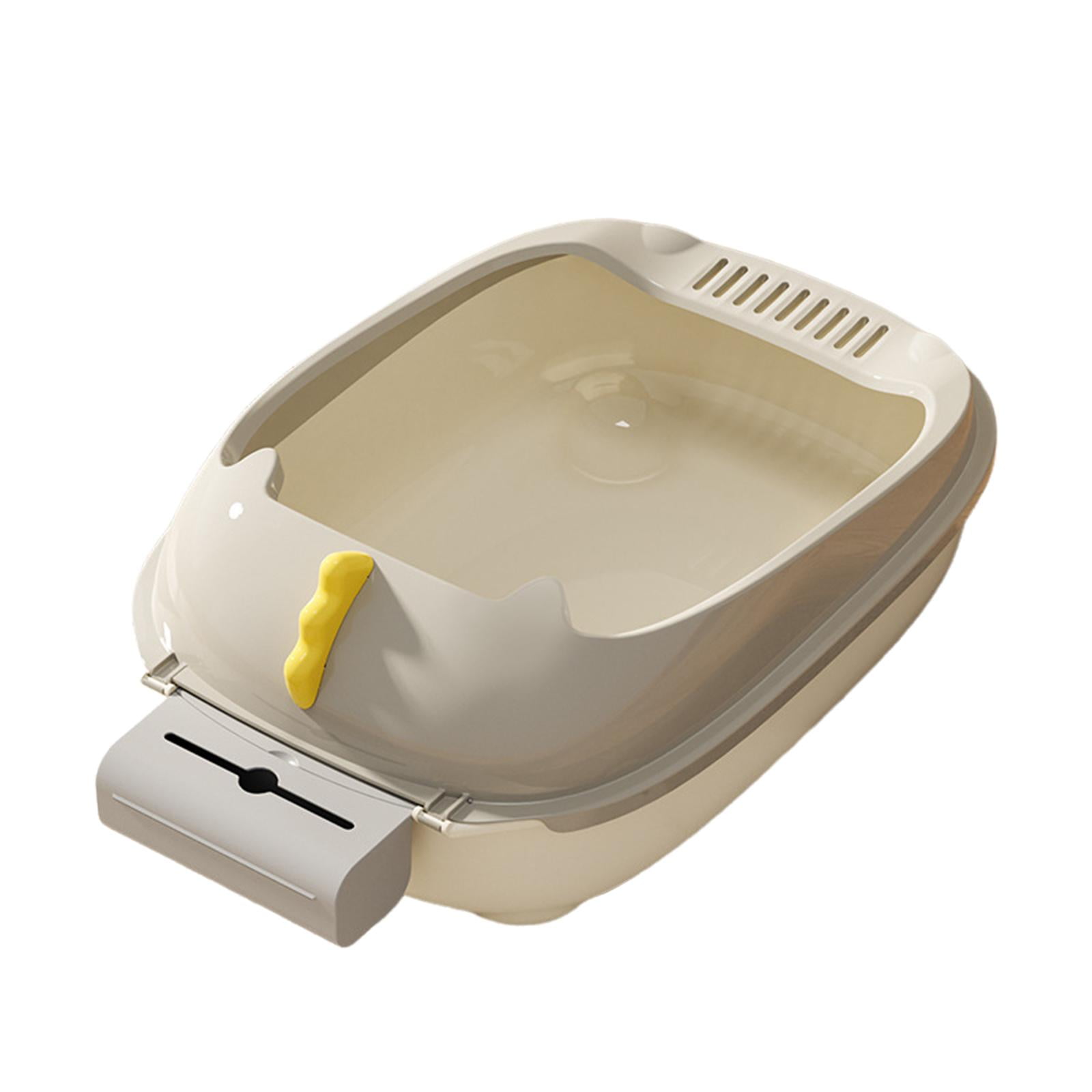 Cat Potty Toilet Large Pan Cage Litter Pan Splashproof Pet Litter Tray ...