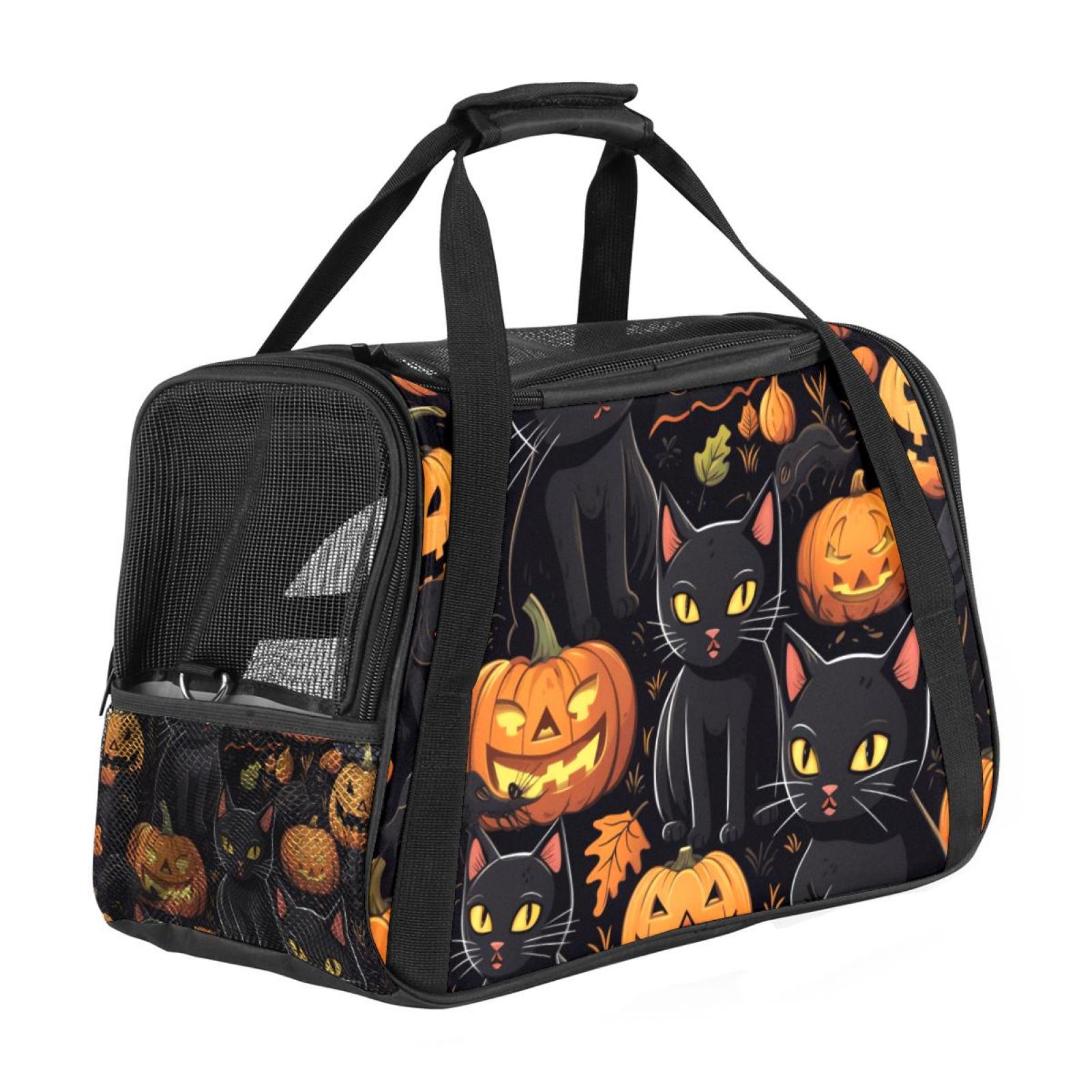 Cat Premium Fabric Pet Carrier Bag - 900D Oxford Cloth, Sherpa Base ...
