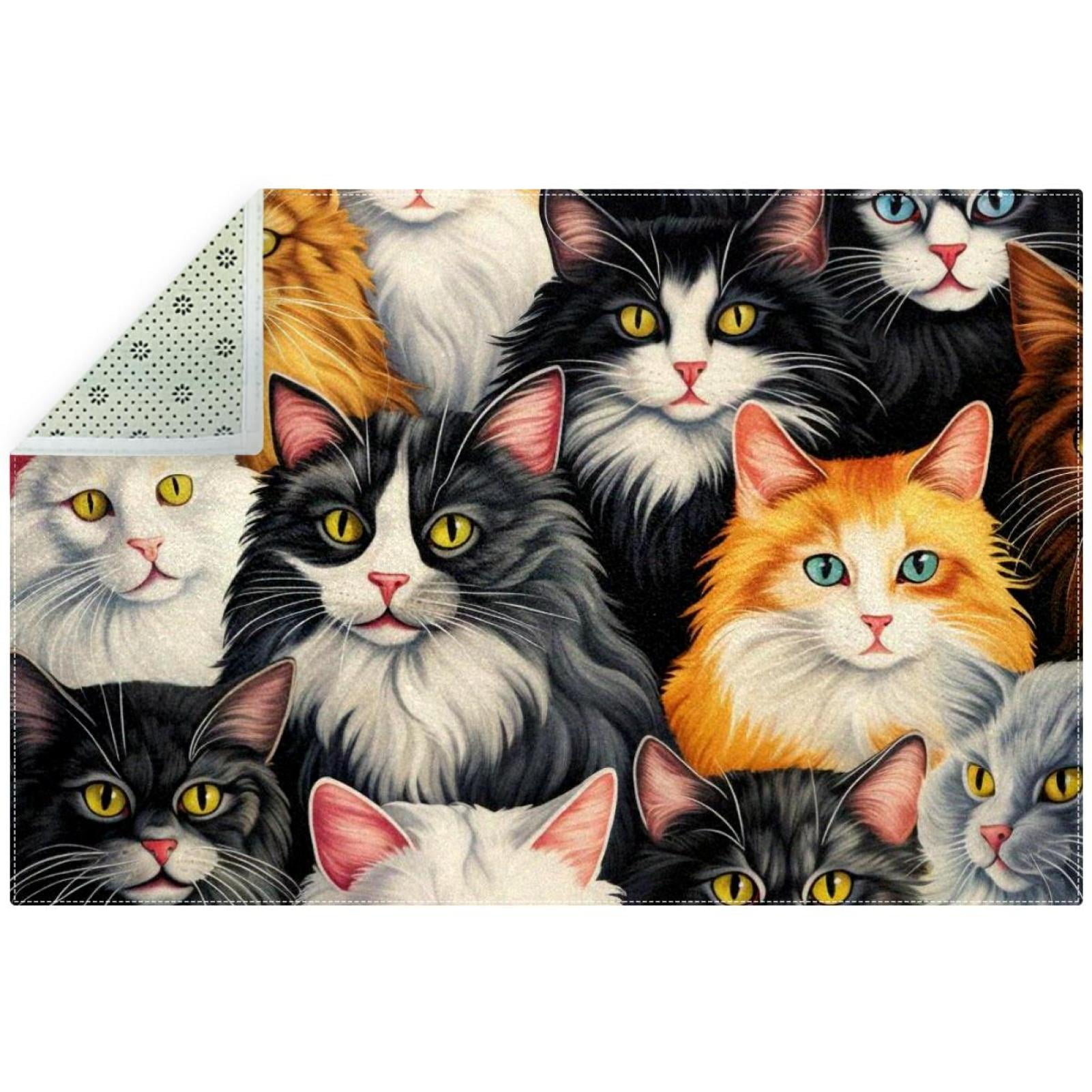 Cat Premium Polyester Chair Mat - Durable Floor Protector for Hardwood ...
