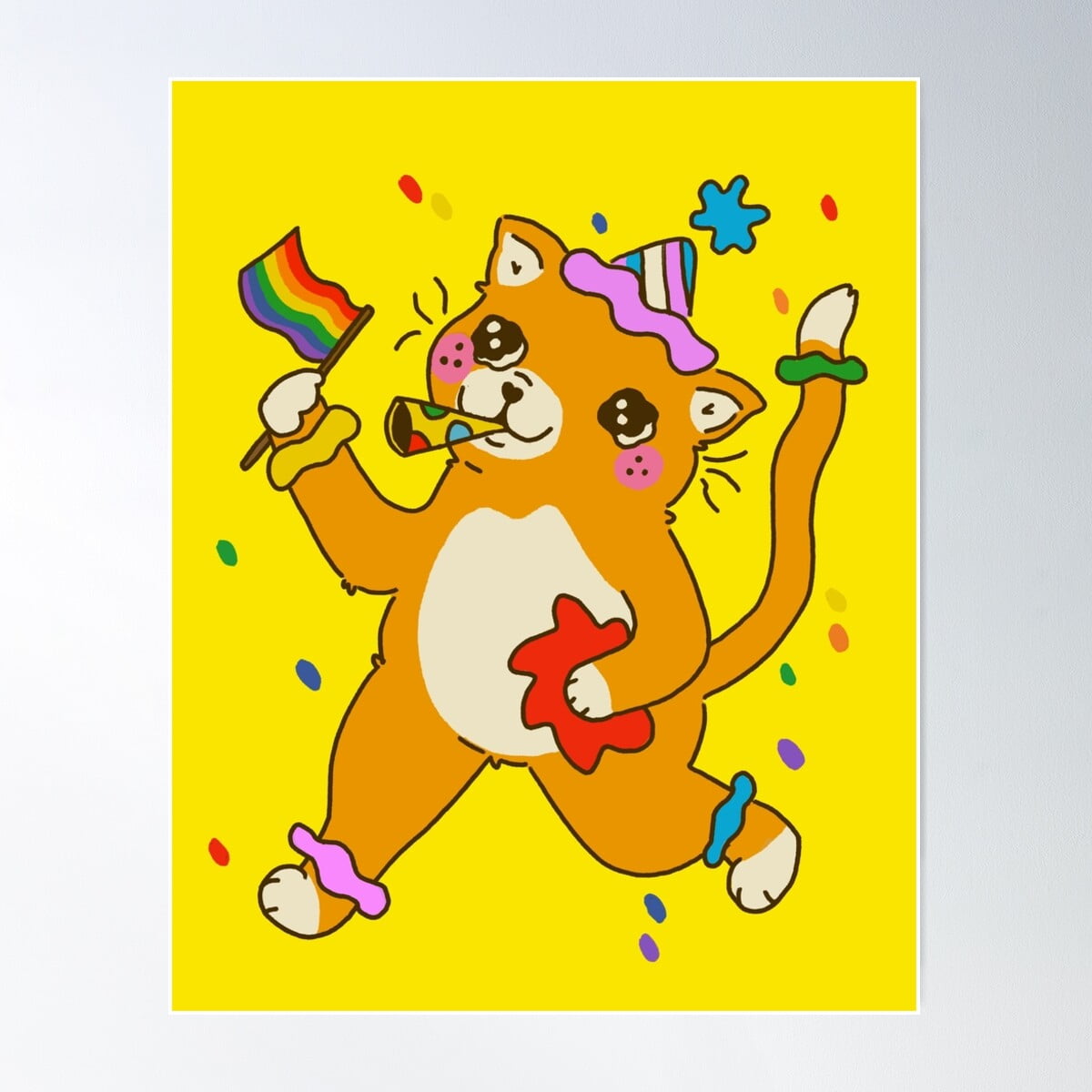 Cat Pride Parade Riff Raff Poster Wall Art, Modern Wall Decor For ...