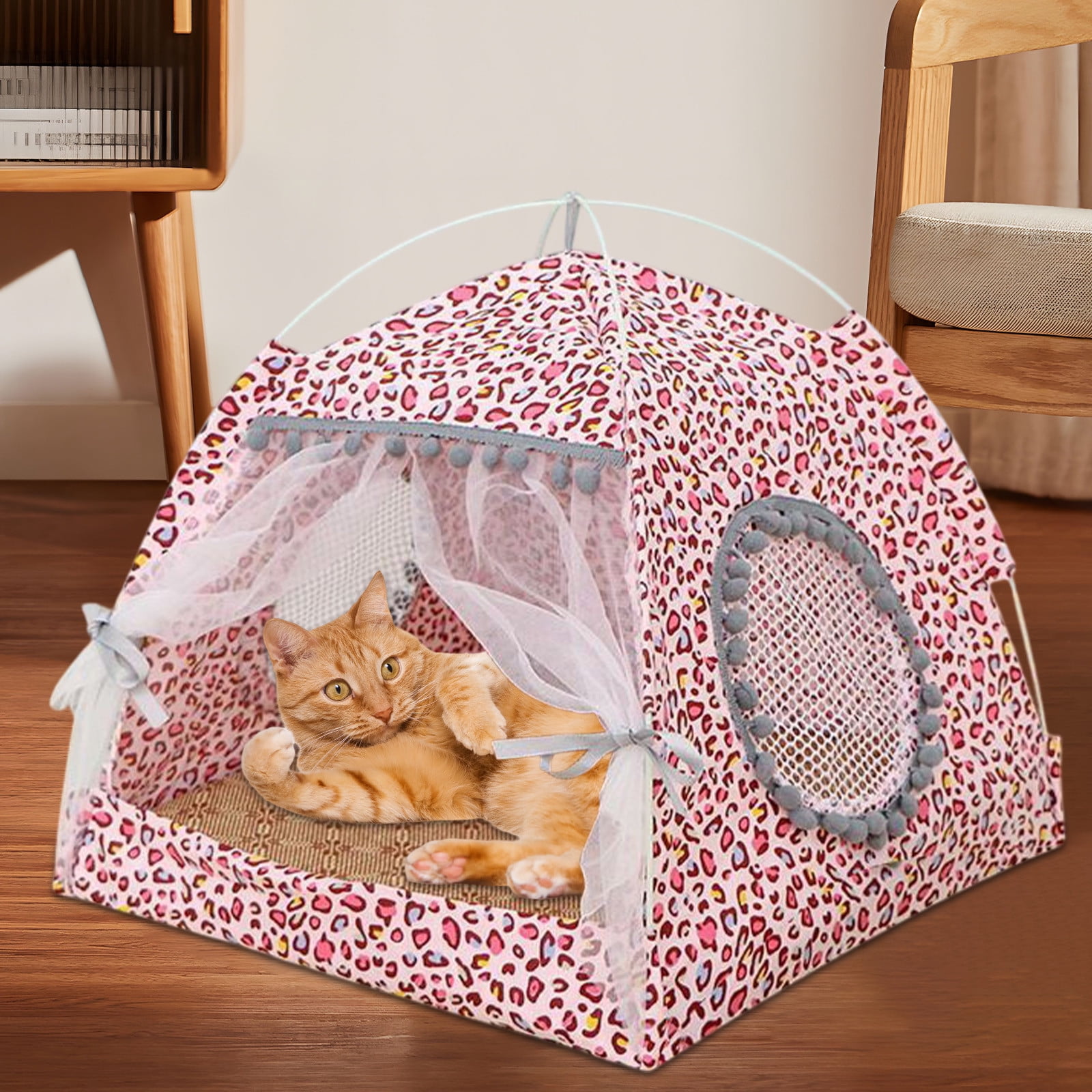 Cat Princess Indoor Tent House Pet Dog Cute Floral Cave Nest Bed ...