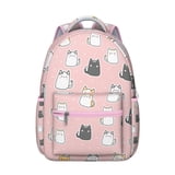 Cat Print Backpack - Cute Waterproof School Bag for Women & Teens ...