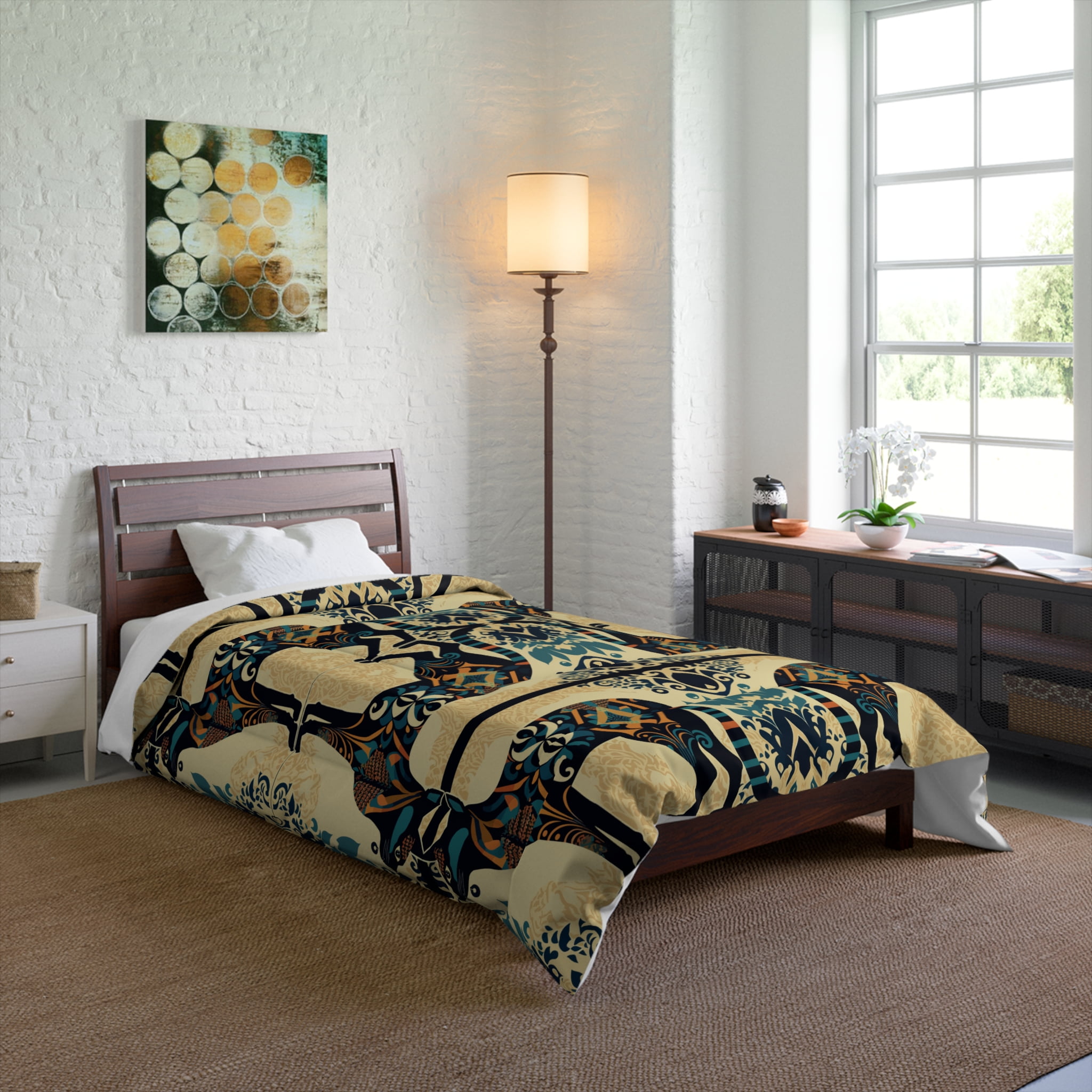 Cat Print Comforter | Abstract Comforter | Cat Blanket - Walmart.com