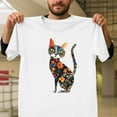 Cat Print Crew Neck Cozy Graphic For Feline Lovers, And Owners V70034 ...