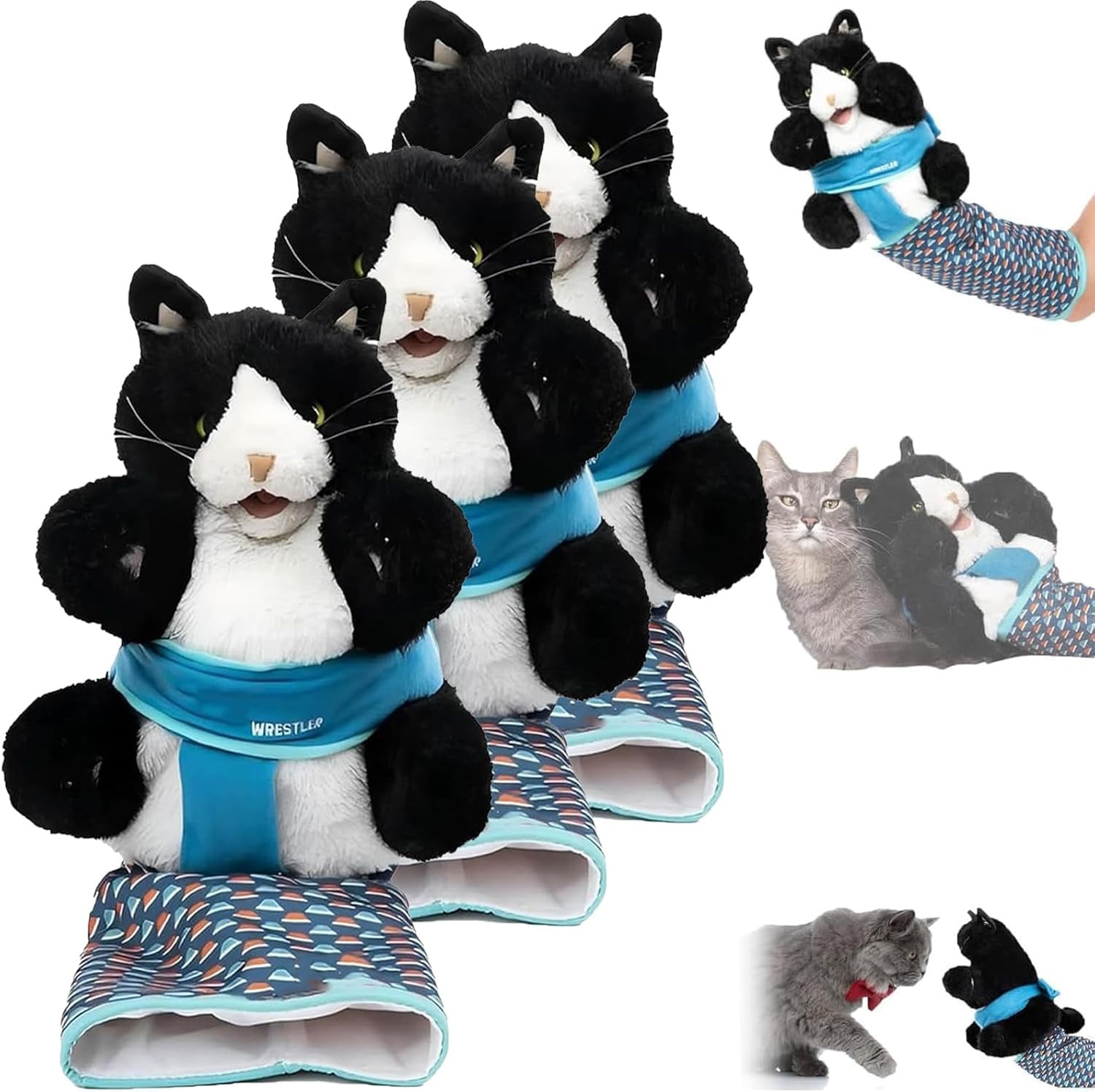 Cat Puppet Wrestle, Cat Wrestling Toy Puppet, Cat Wrestle Toy Puppet ...