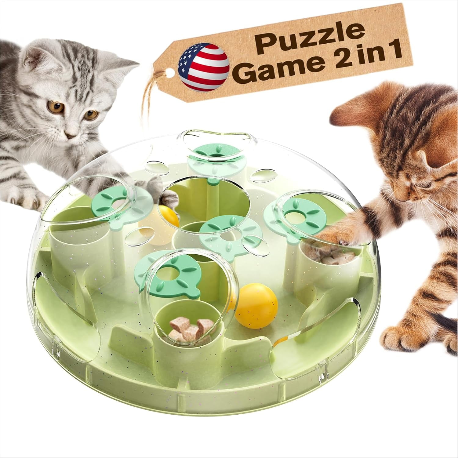 Cat Puzzle Games Level 3 in 1 Intelligence Mind Game Foraging Balls ...