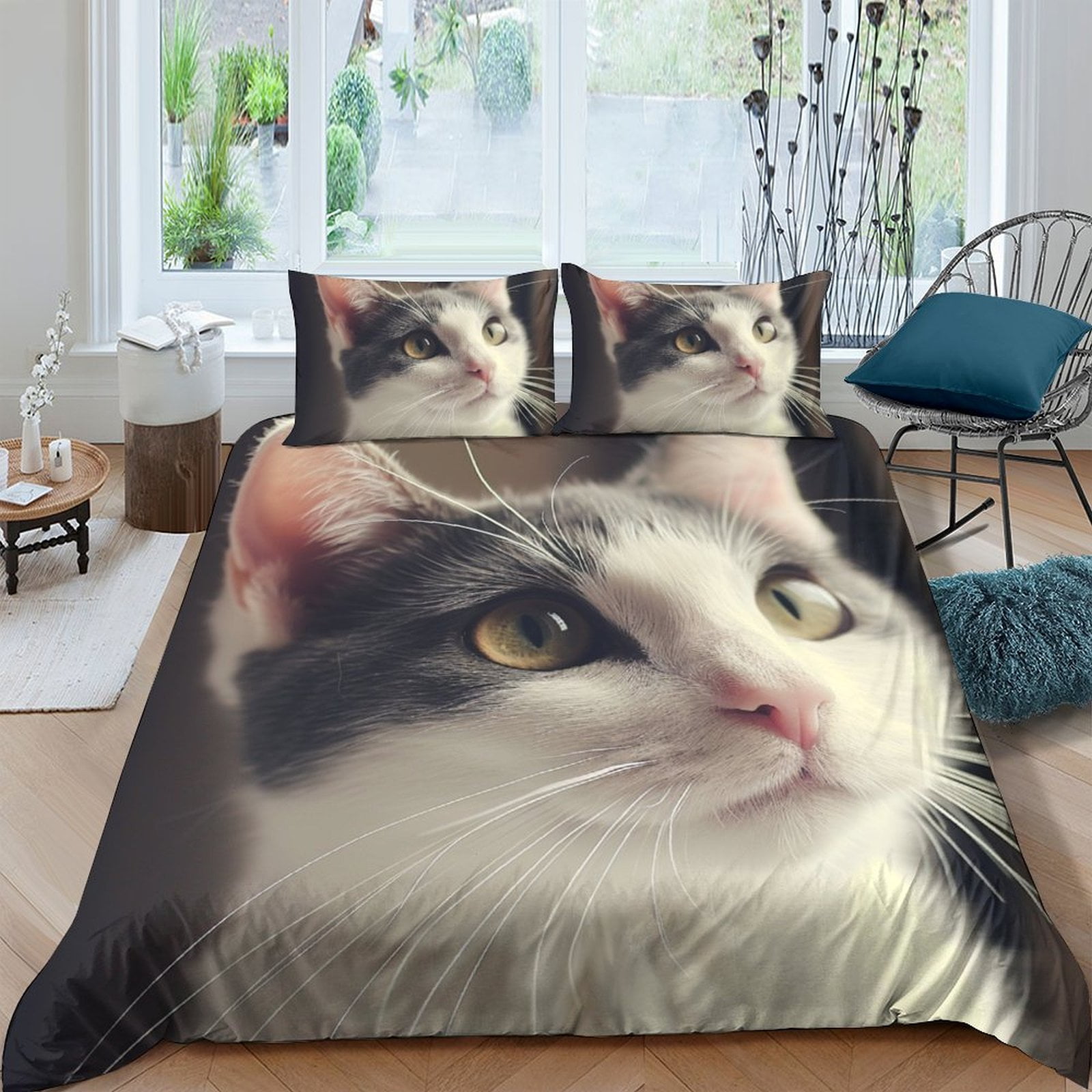 Cat Quilt Cover 3D Printed Bedding Set Comforter Covers Duvet Cover 3 ...