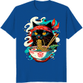 Cat Ramen Noodle Japanese Anime Kawaii Cat T-Shirt ,Full Sizes S-5XL ...