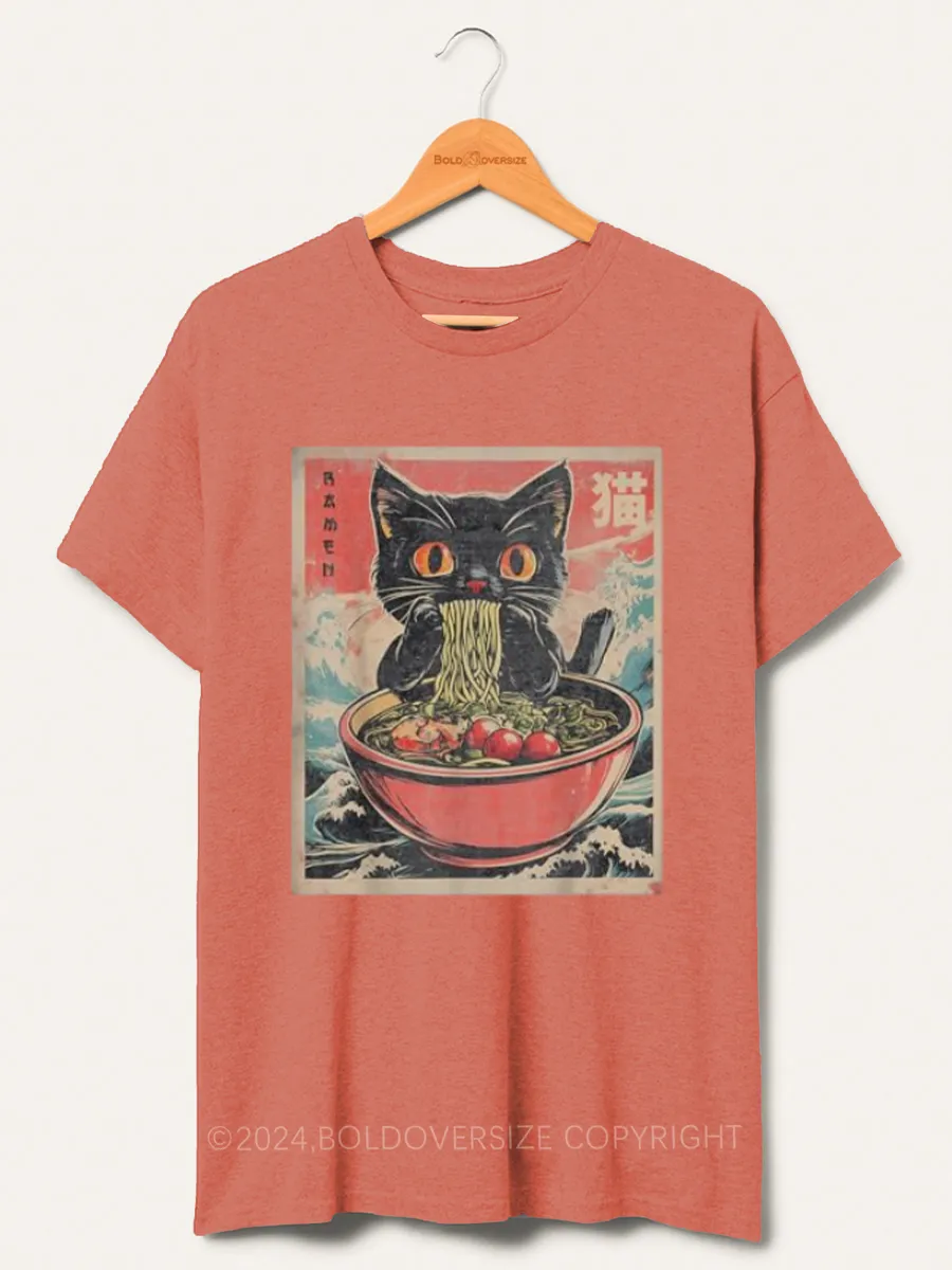Cat Ramen Tee - Walmart.com