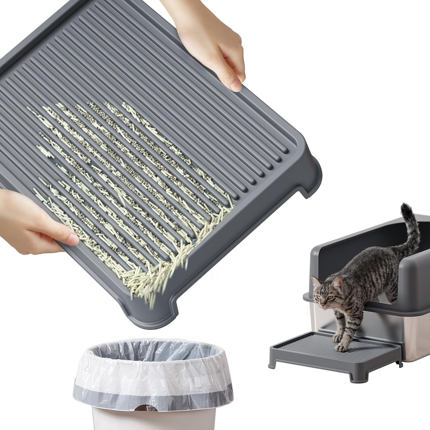 Cat Ramp for Litter Box Elevated,Cat Litter Ramp for Cat Litter Boxes ...