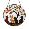Cat Reading Book Acrylic Suncatcher Window Hanging Art, Feline Window ...