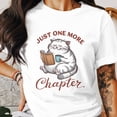 Cat Reading Book Lover Just One More Chapter Cute Cat T-Shirt - Walmart.com