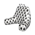 Cat Reading Pillow, Abstract Cat with Pinkish Cheeks Modern Design ...