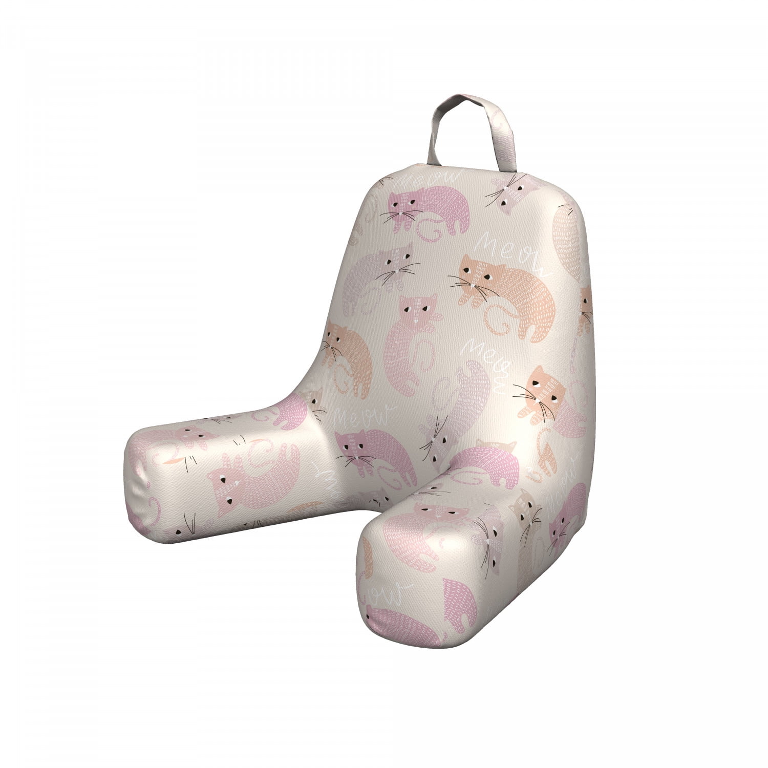 Cat Reading Pillow Cover, Kitties in Scandinavian Style Painting Meow ...
