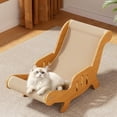 Cat Recliner Scraper Board Anti-Scratch Cat Nest Wooden Sword Hemp ...