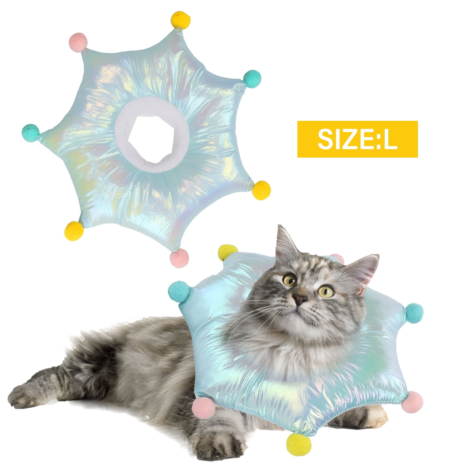 Cat Recovery Collar, Cat Collar Cute Cat Small Dog Neck Cone After ...