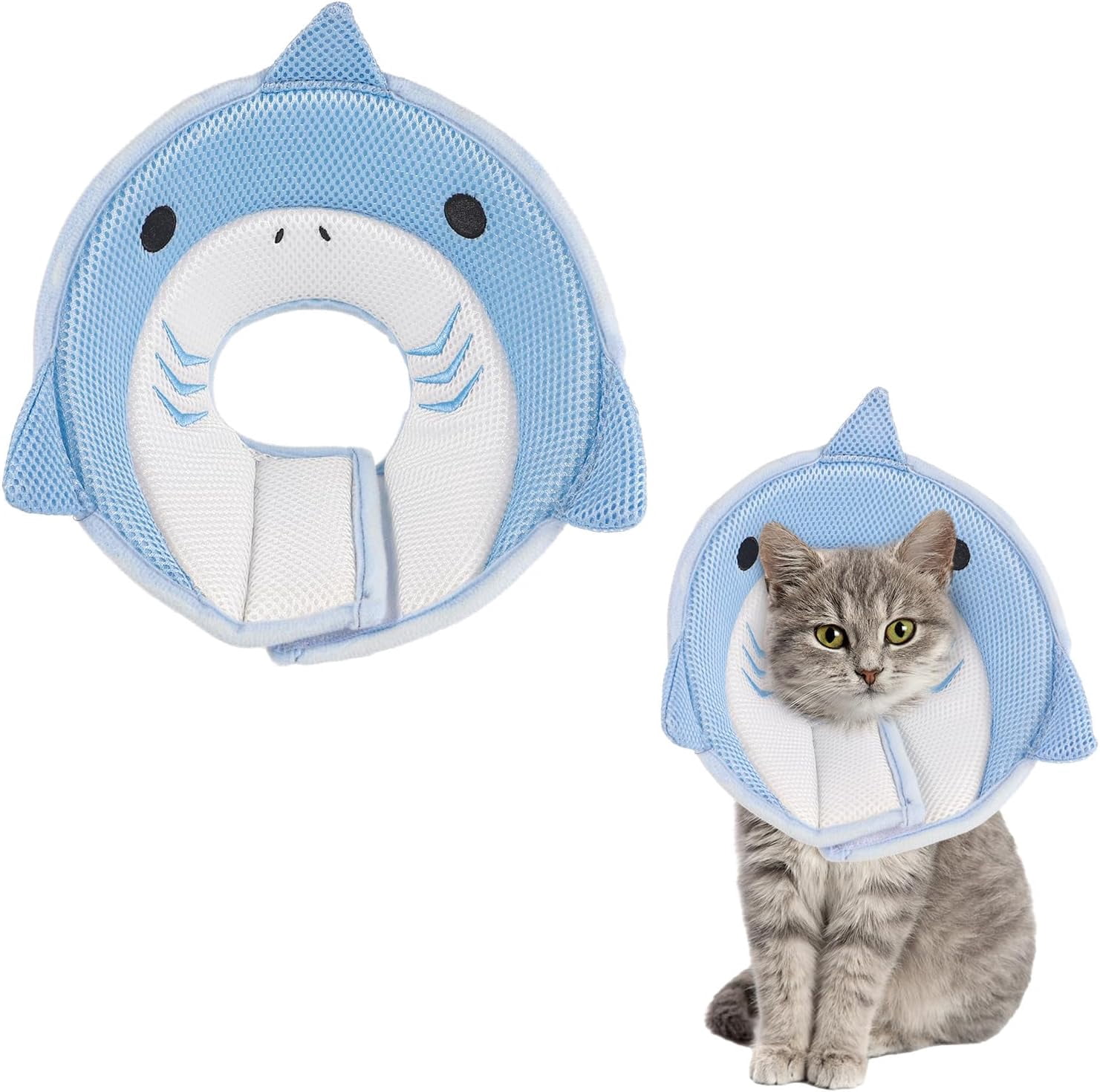 Cat Recovery Collar - Soft, Adjustable, Breathable, Lightweight Cat ...