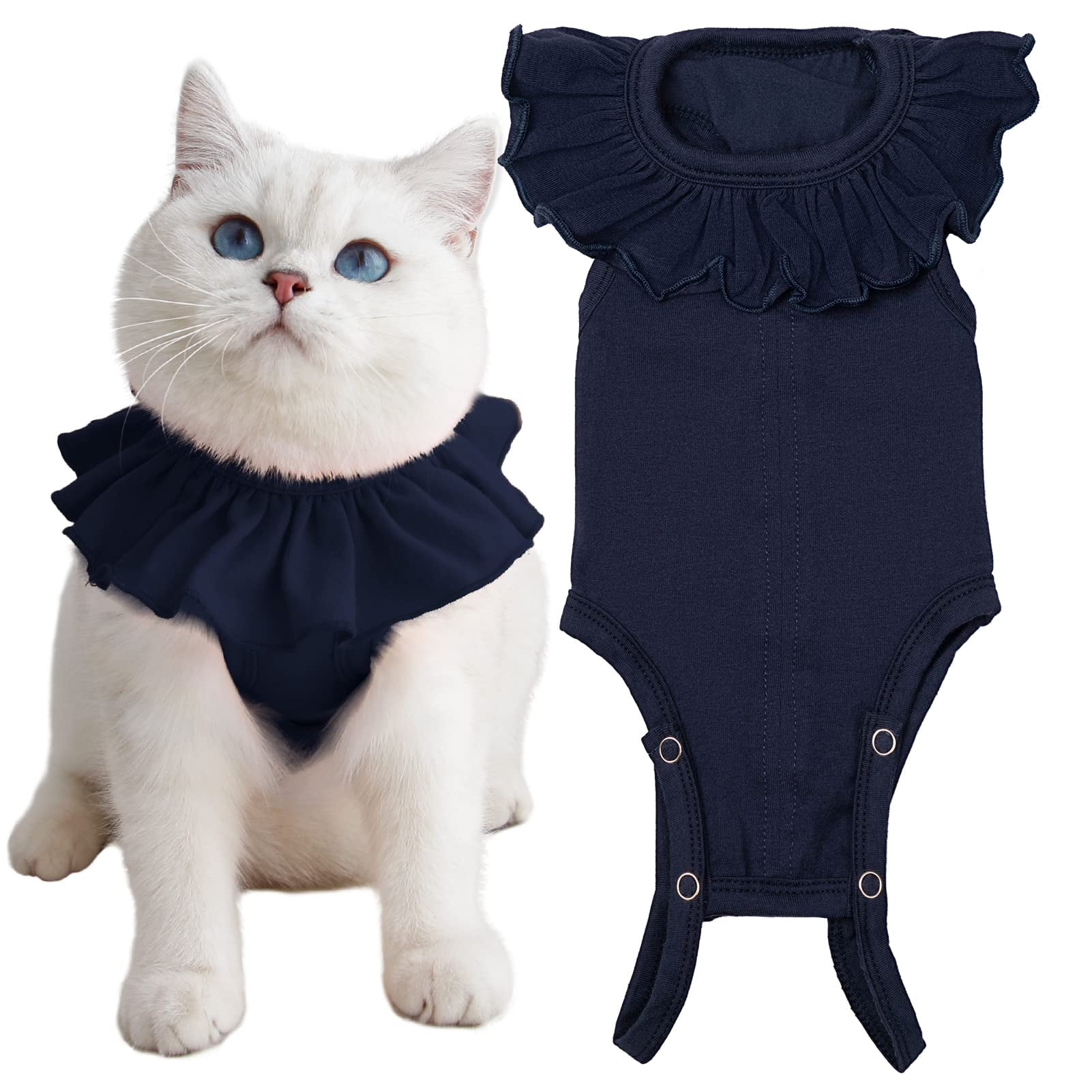 Cat Recovery Suit for Abdominal Wounds and Skin Diseases, Breathable ...