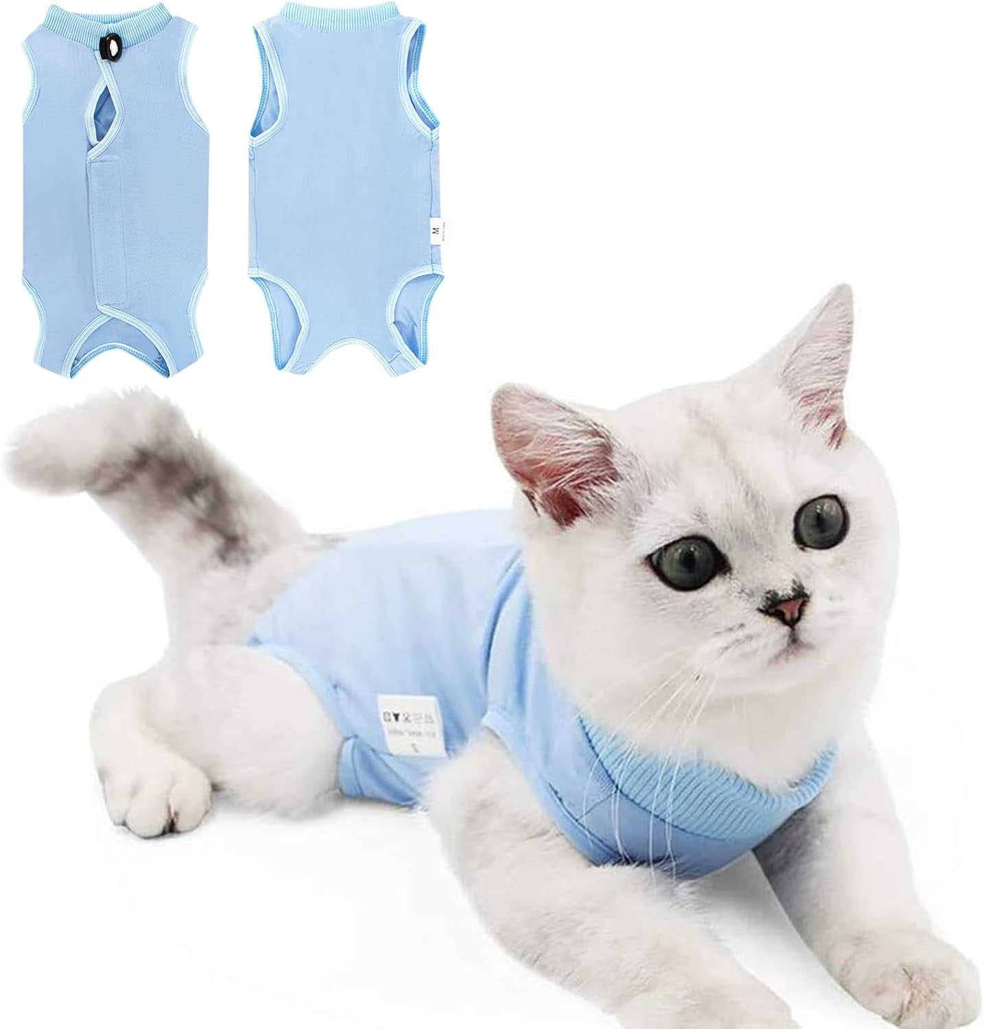 Cat Recovery Suit for Abdominal Wounds or Skin Diseases, Cat Onesie for ...
