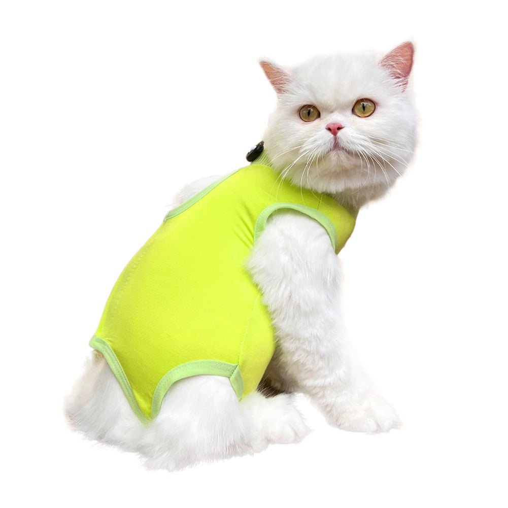 Cat Recovery Suit After Surgery Breathable Neutering Clothing for Female Cat Skin Diseases ...