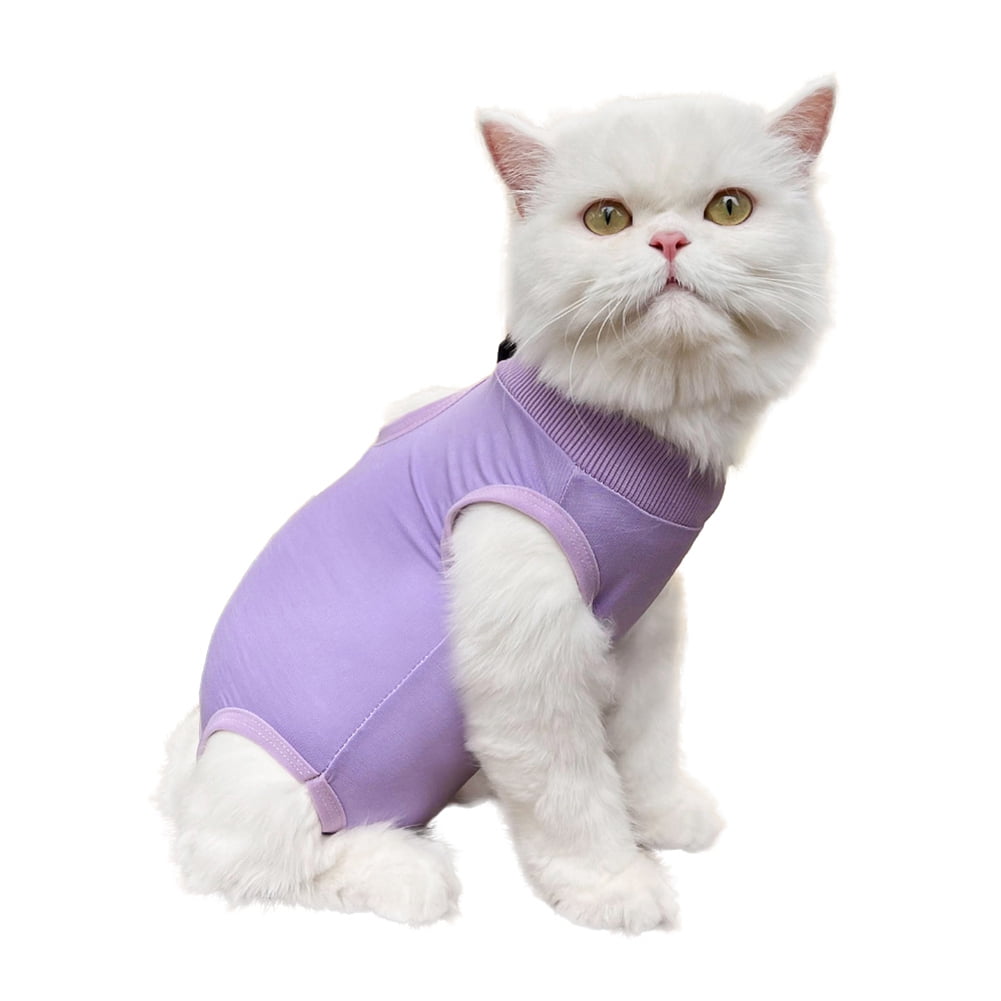 Cat Recovery Suit After Surgery Breathable Neutering Clothing for Female Cat Skin Diseases ...
