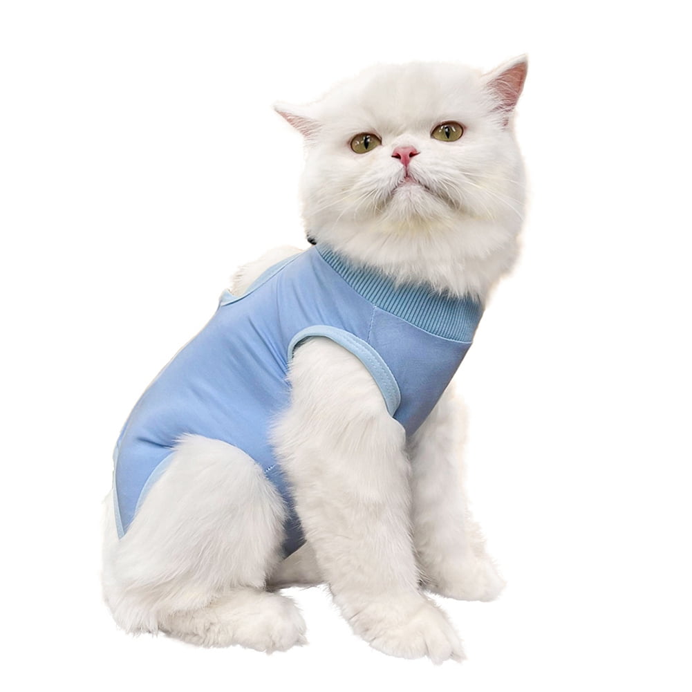 Cat Recovery Suit After Surgery Breathable Neutering Clothing for Female Cat Skin Diseases ...