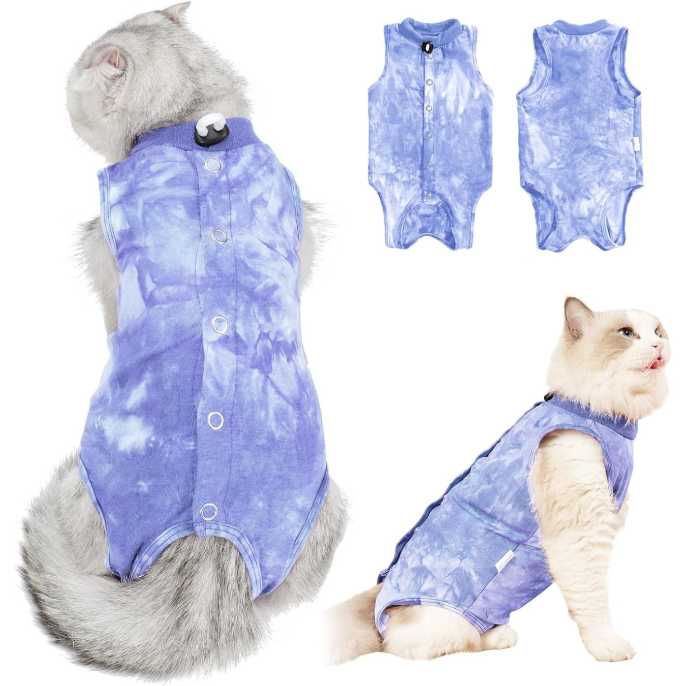 Cat Recovery Suit After Surgery, Cat Recovery Wear for Abdominal Wounds ...