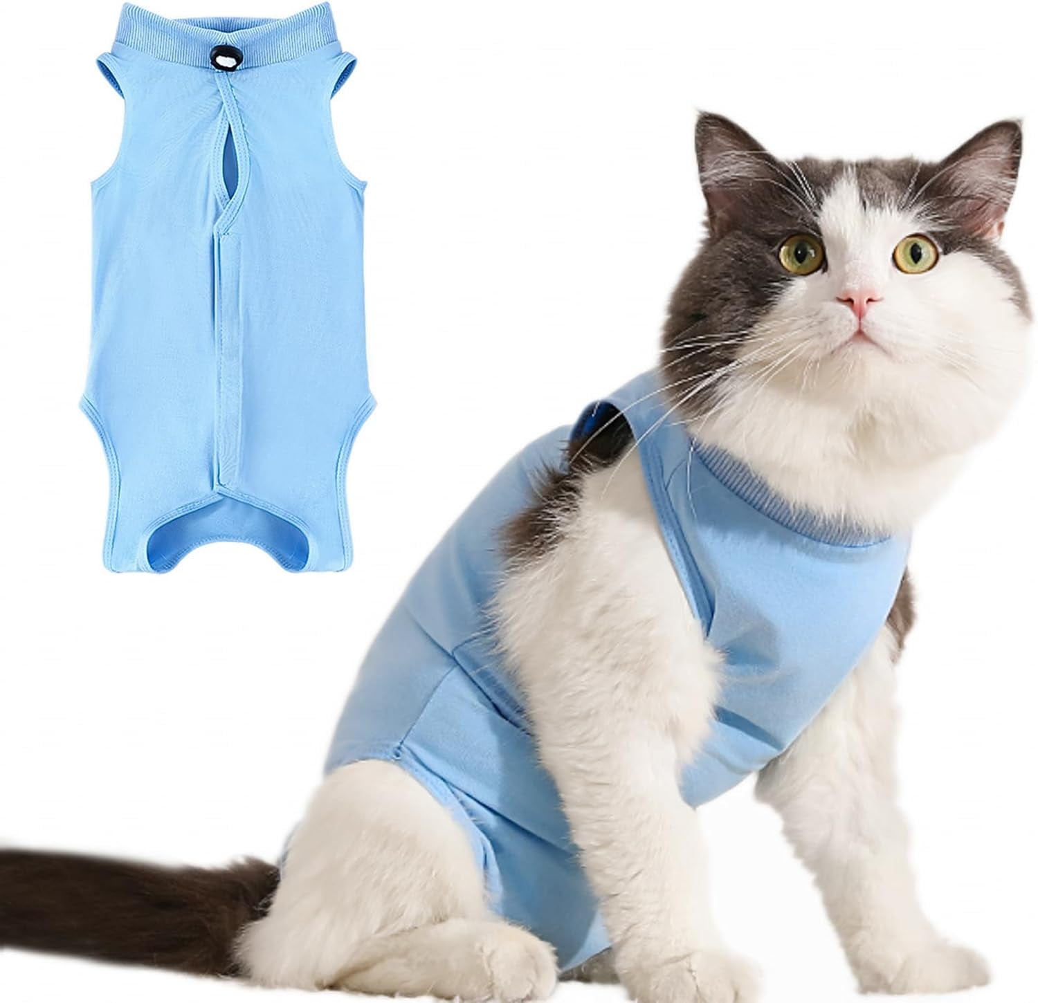 Cat Recovery Suit, Breathable Cat Surgery Recovery Suit , Cat Onesie ...