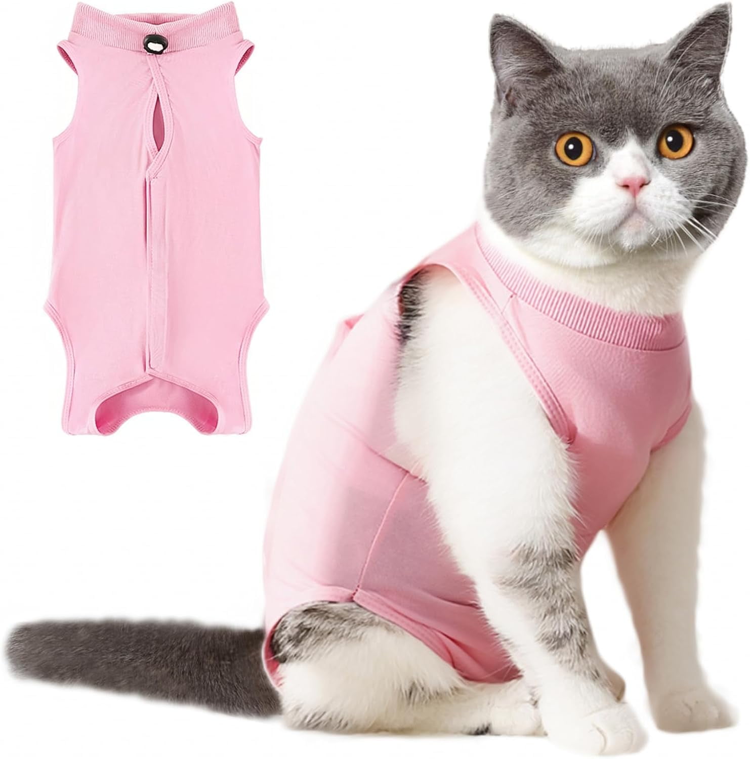 Cat Recovery Suit, Breathable Cat Surgery Recovery Suit , Cat Onesie ...
