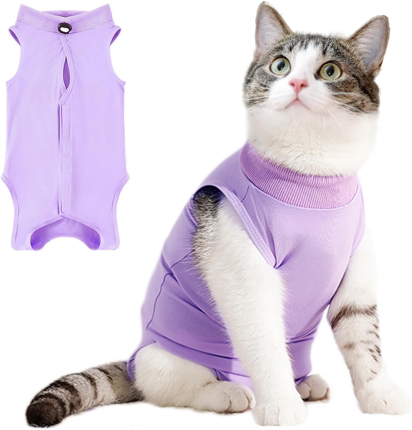 Cat Recovery Suit, Breathable Cat Surgery Recovery Suit , Cat Onesie ...