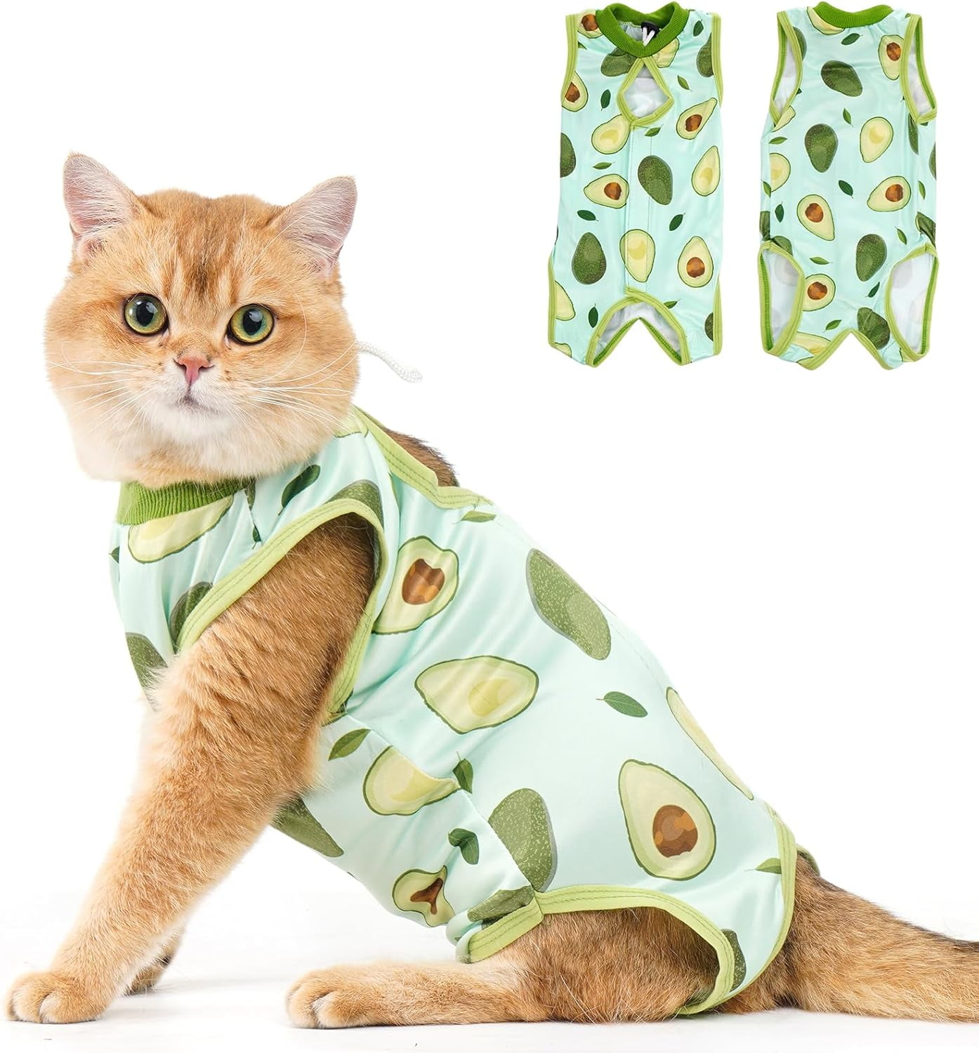 Cat Recovery Suit - Kitten Onesie for Cats After Surgery, Cone of Shame ...