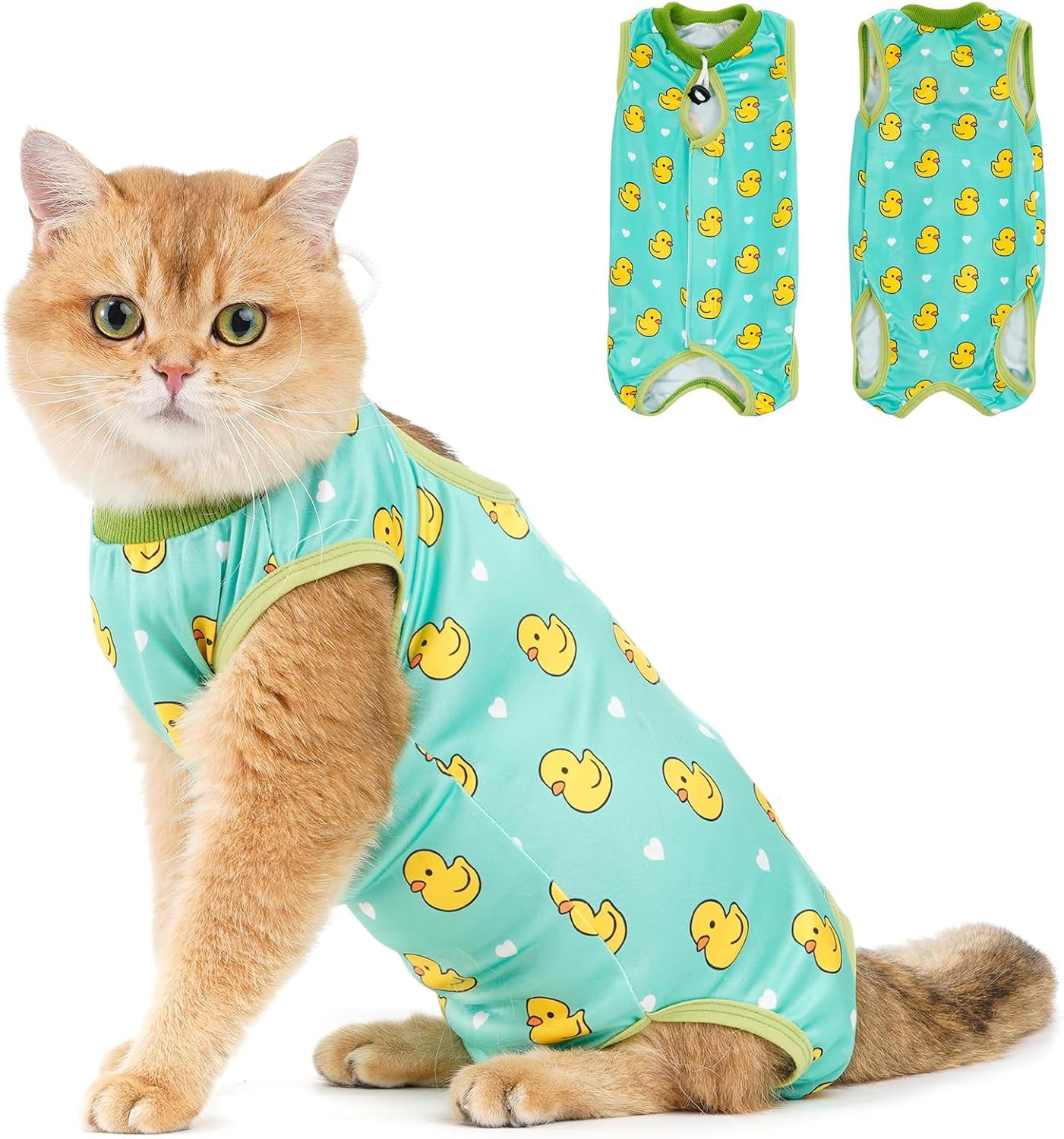 Cat Recovery Suit - Kitten Onesie for Cats After Surgery, Cone of Shame ...
