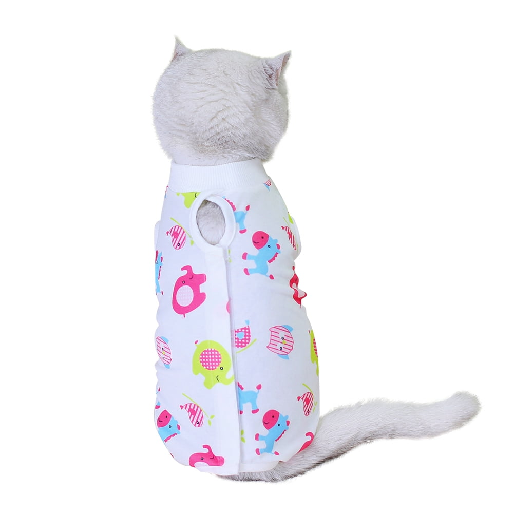 Cat Recovery Suit - Kitten Onesie for Cats After Surgery, Cone of Shame ...