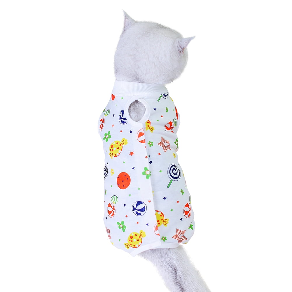 Cat Recovery Suit - Kitten Onesie for Cats After Surgery, Cone of Shame ...