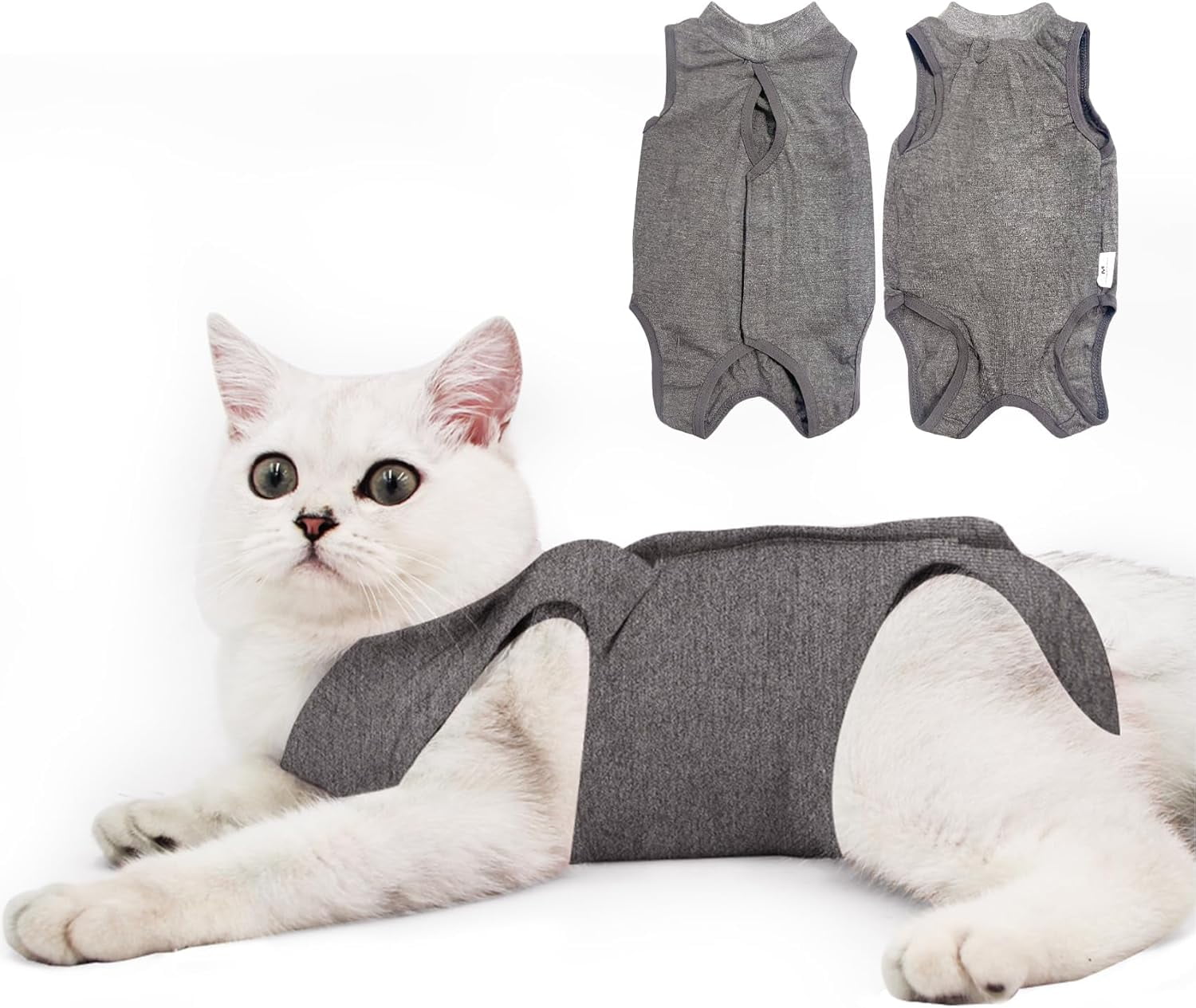 Cat Recovery Suit for Male and Female Surgical Post Surgery Soft Cone ...