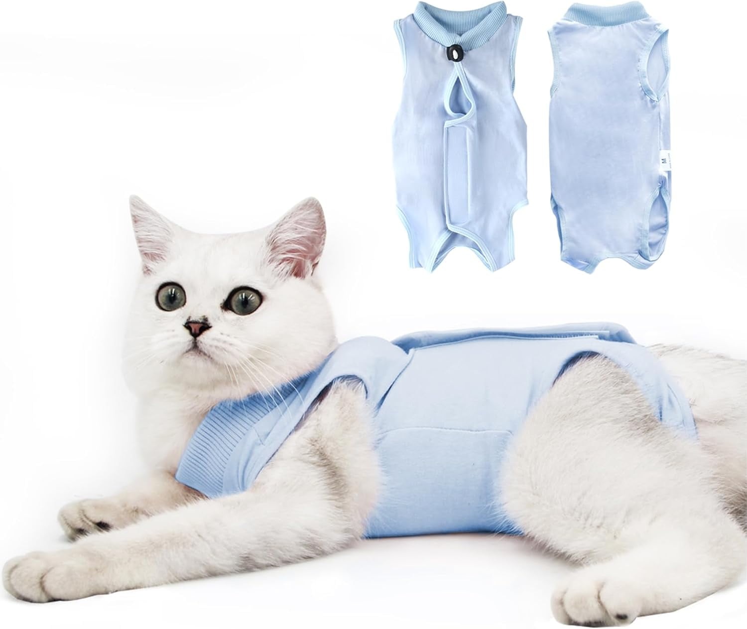 Cat Recovery Suit for Male and Female Surgical Post Surgery Soft Cone ...