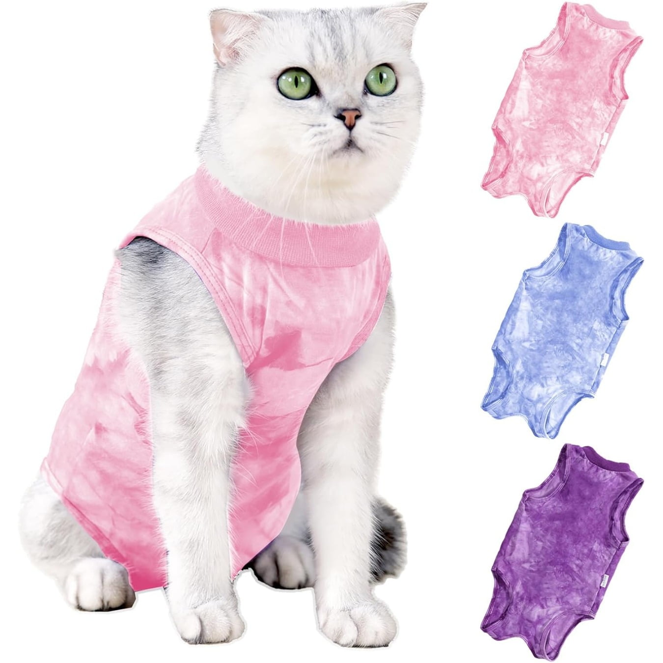 Cat Recovery Suit for Spay Cat Onesie for Cats After Surgery, Breathable Cat Surgery Recovery ...
